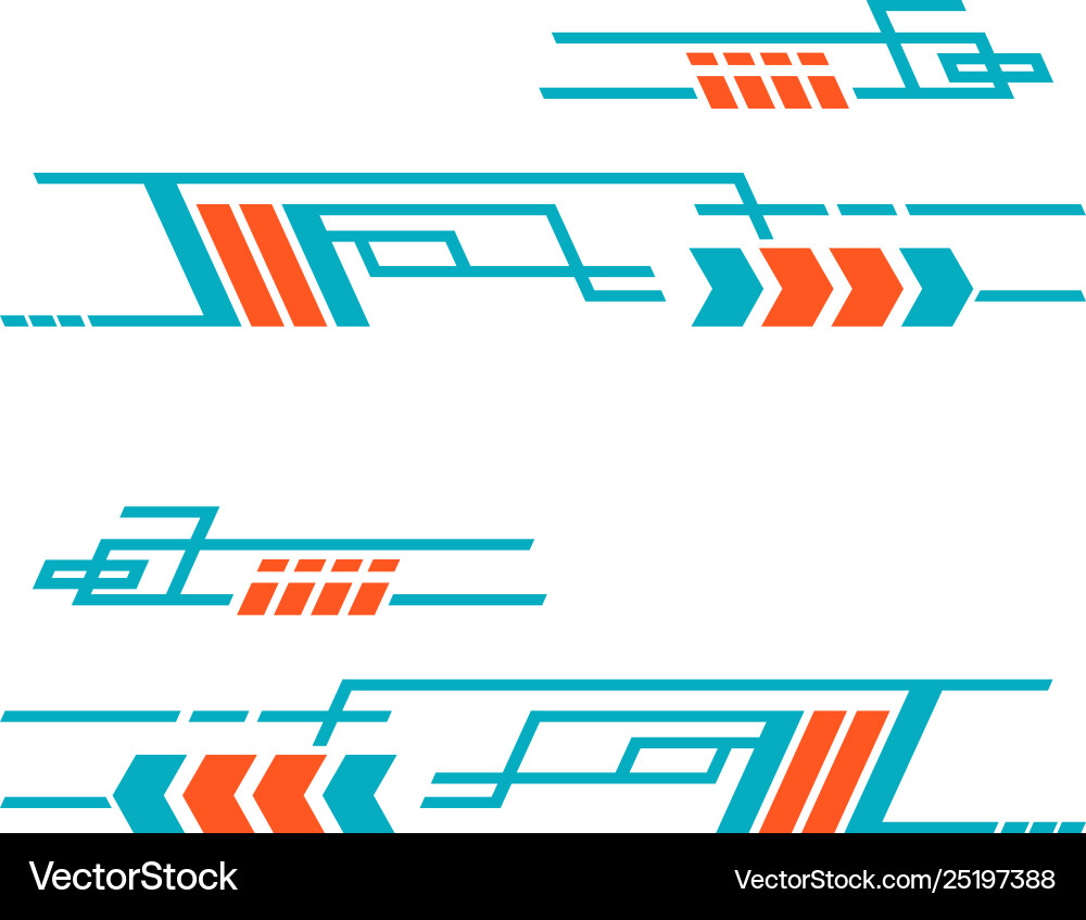 Racing Stripes & Checkered Patterns Royalty Free Vector
