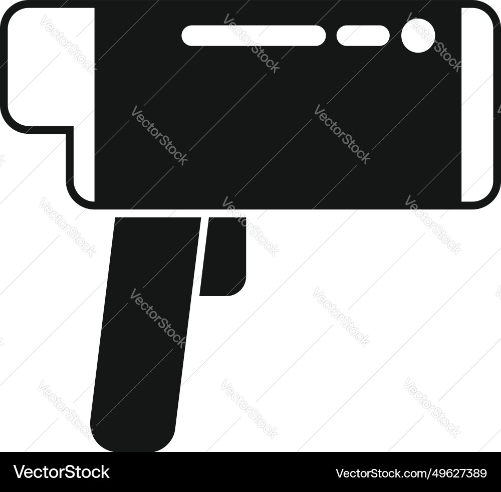 Speed radar alert icon simple vehicle tool Vector Image