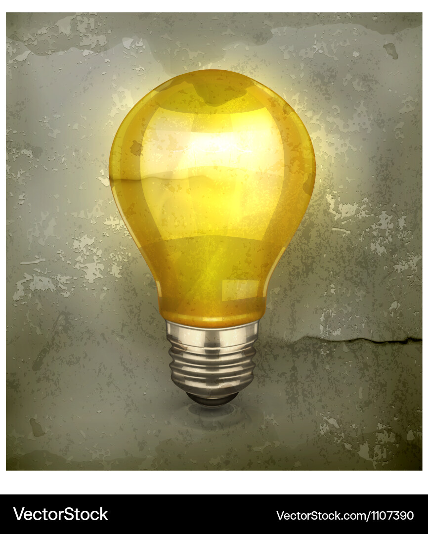 Lampe altmodisch Lizenzfreies Vektorbild - VectorStock