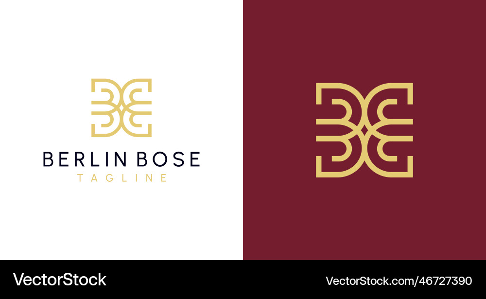 Letter bb infinity monogram beautiful logo Vector Image