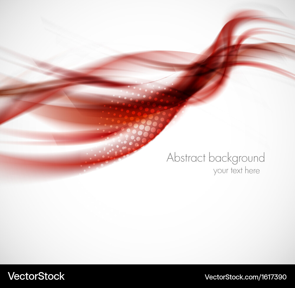 Red Smoke Wave Background Royalty Free Vector Image