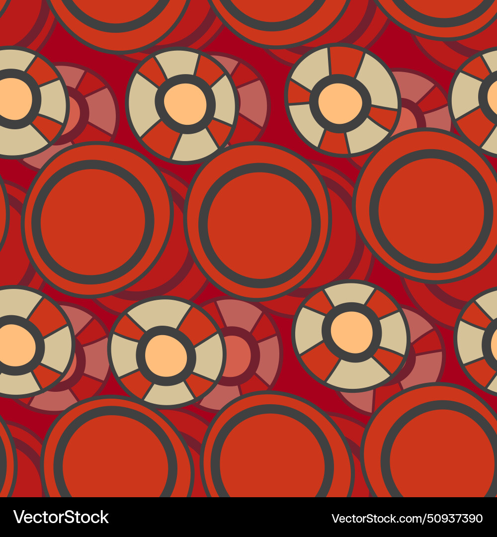 Seamless pattern with geometric aboriginal Vector Image
