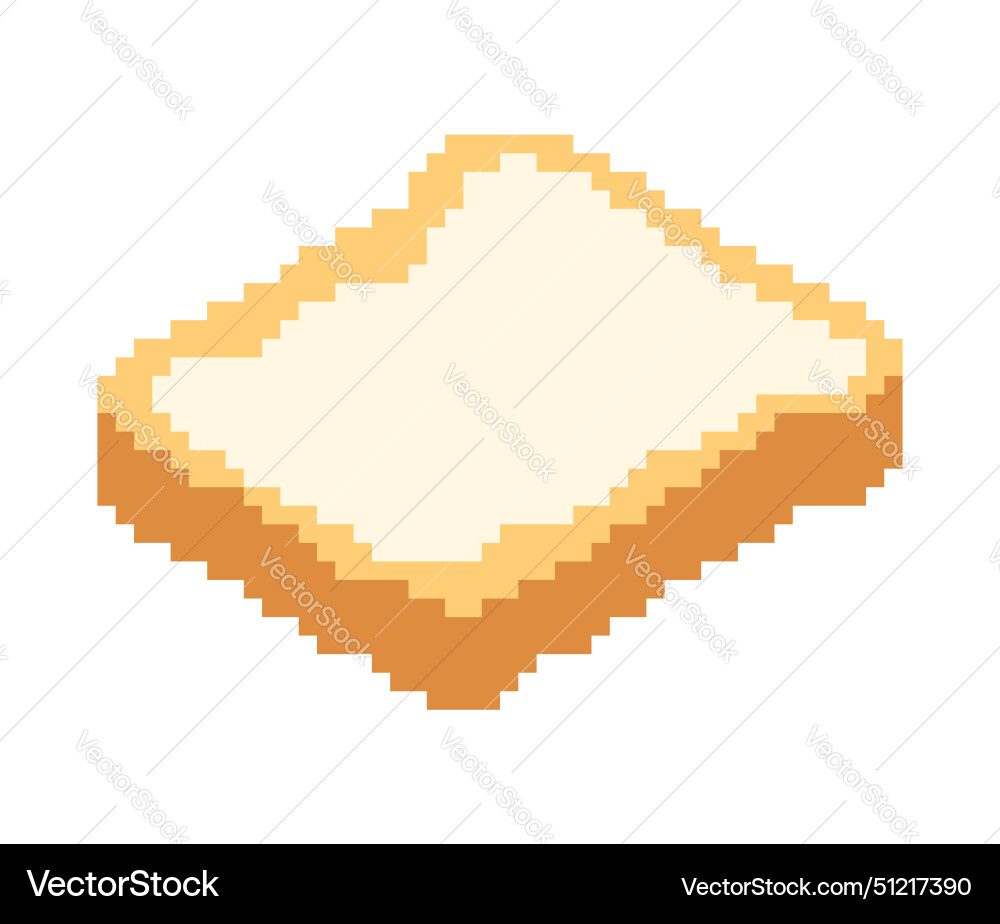 Toast with butter pixel art pixelated peanut – Royalty-Free Vector ...