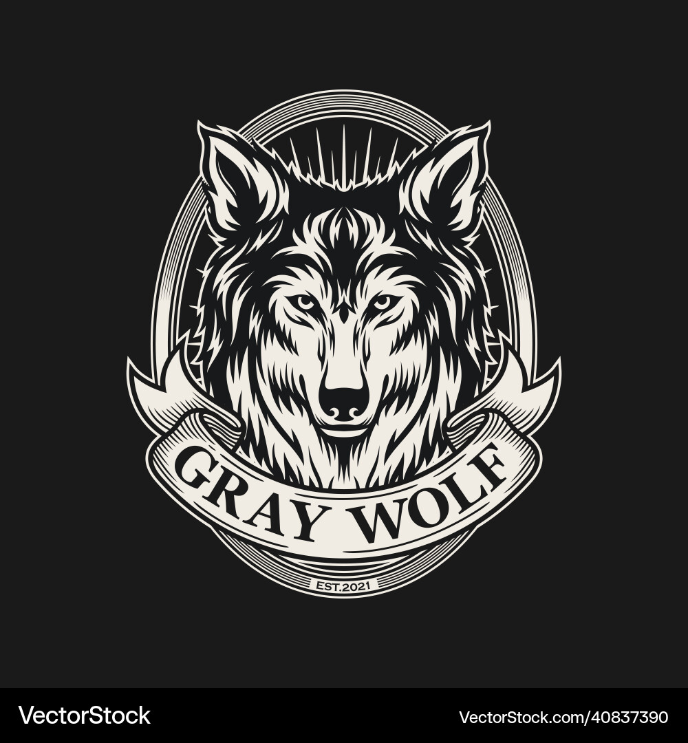 Wolf Design Logo Letter B Wolf Logo Design Vector