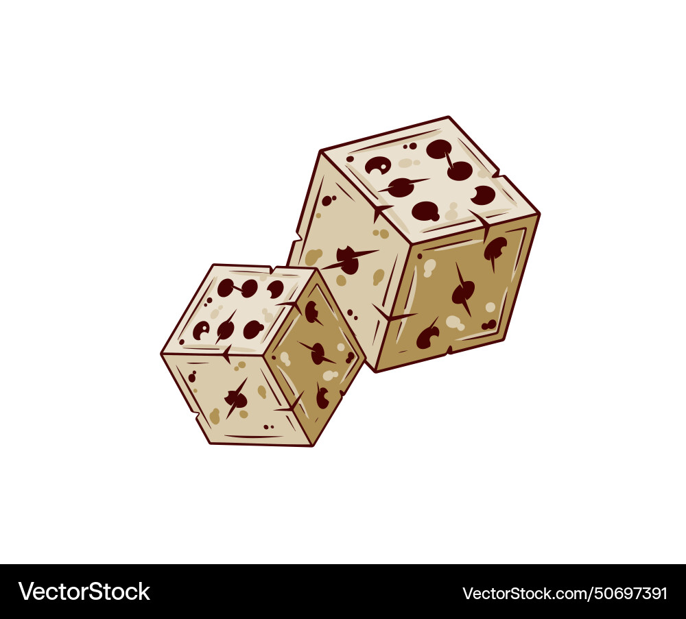 Dice for tabletop game Royalty Free Vector Image