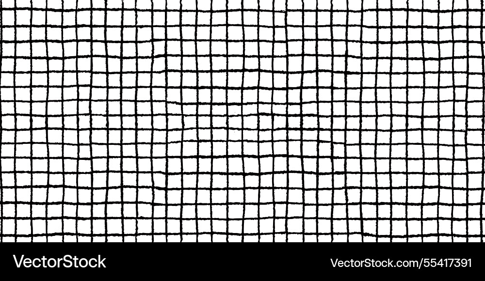 Hand-drawn abstract irregular grid background Vector Image
