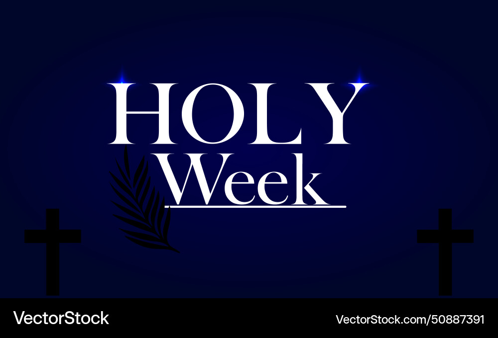 Holy week text design and gradient background king