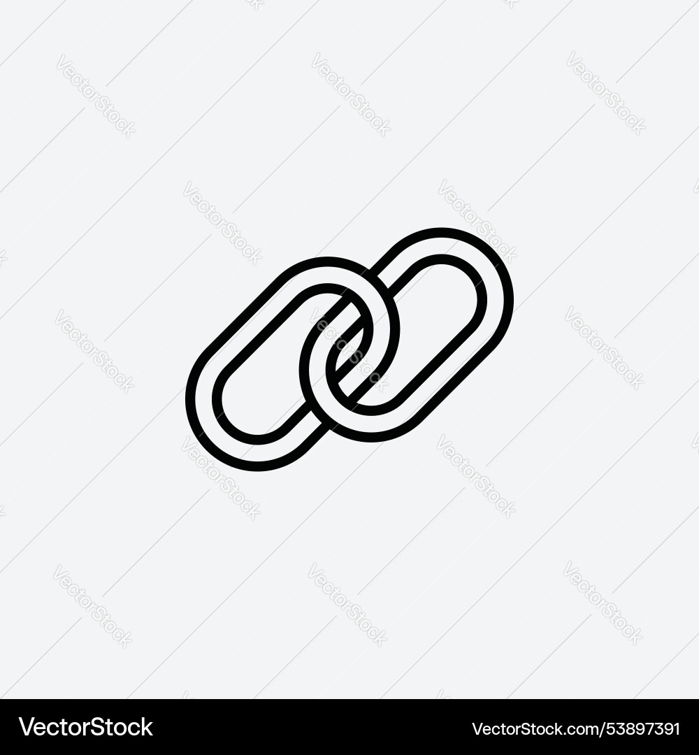 Link icon set Royalty Free Vector Image - VectorStock