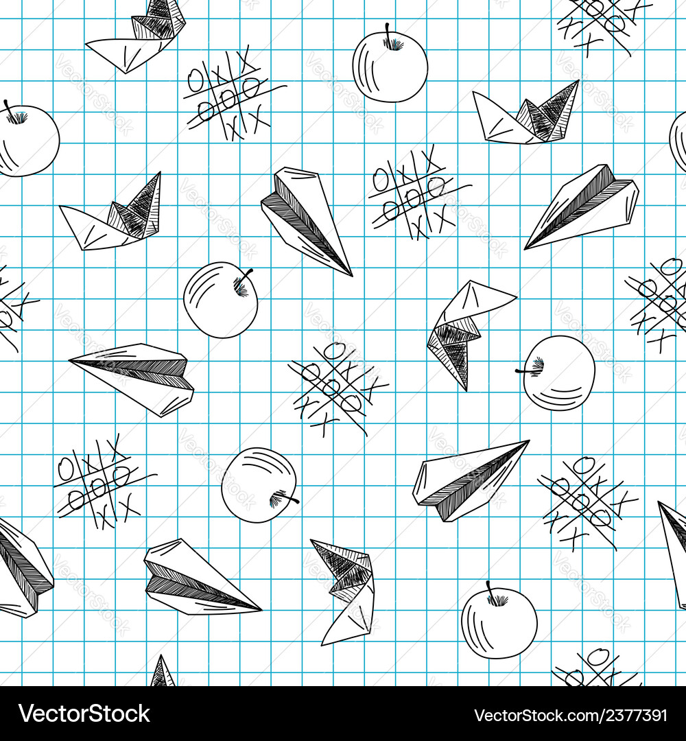 School seamless Royalty Free Vector Image - VectorStock