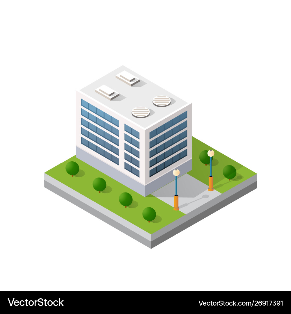 Smart building home Royalty Free Vector Image - VectorStock