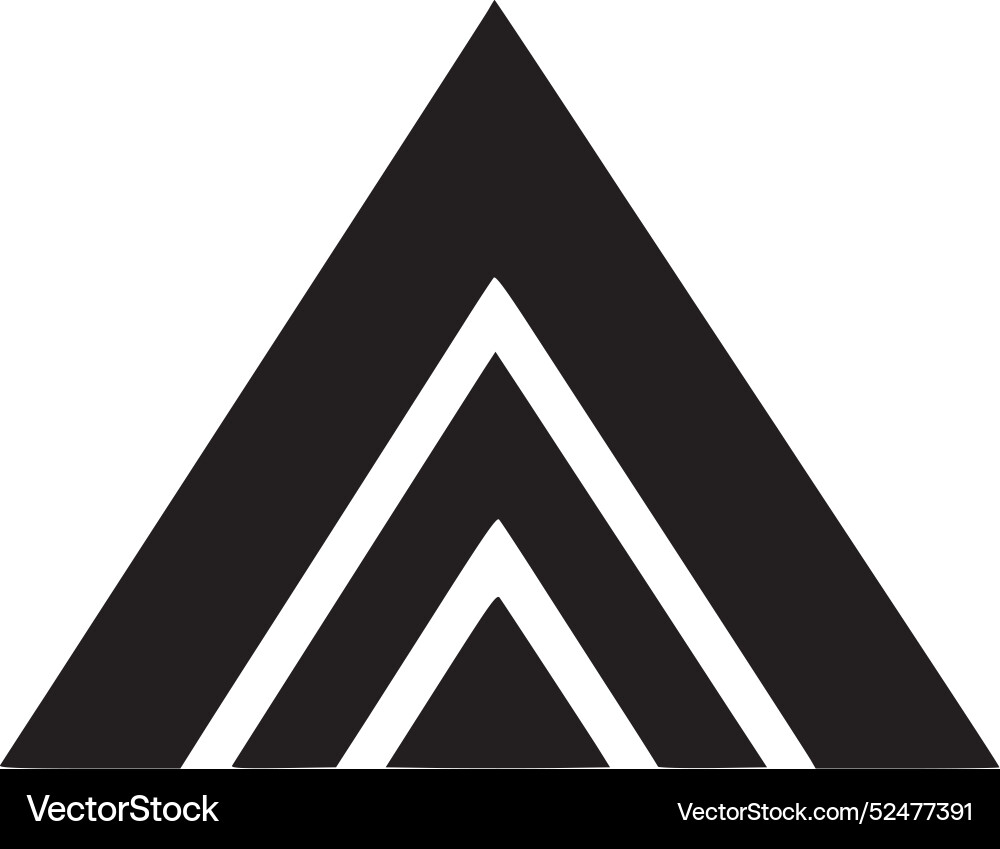 Triangle - minimalist and flat logo Royalty Free Vector
