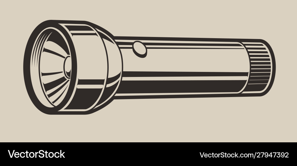 A flashlight for hiking Royalty Free Vector Image