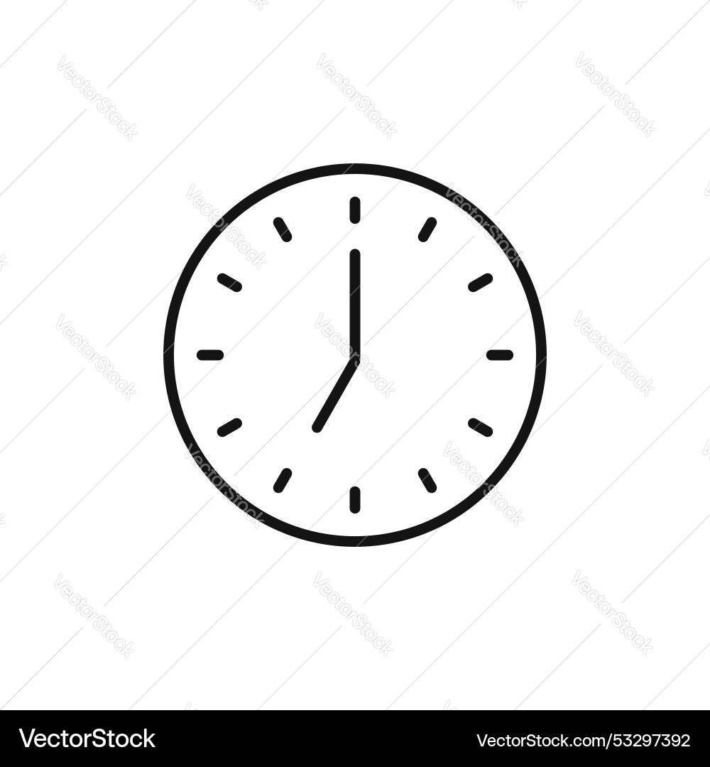 Uhr sieben Symbol gesetzt 7 Uhr Symbol 7 Uhr Zeitzeichen