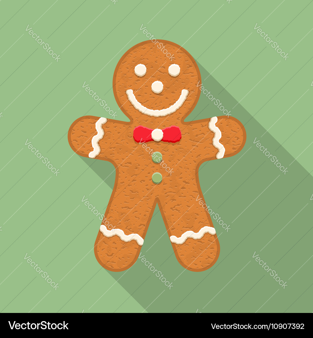 Gingerbread man Royalty Free Vector Image - VectorStock