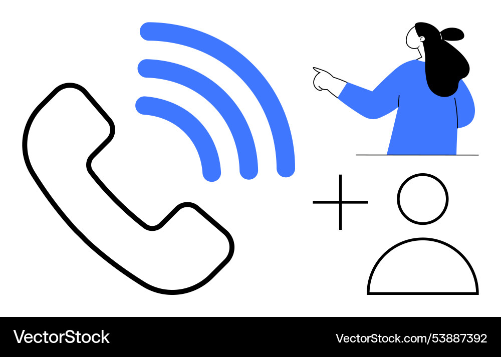 Hand gesture and communication symbols on a white Vector Image