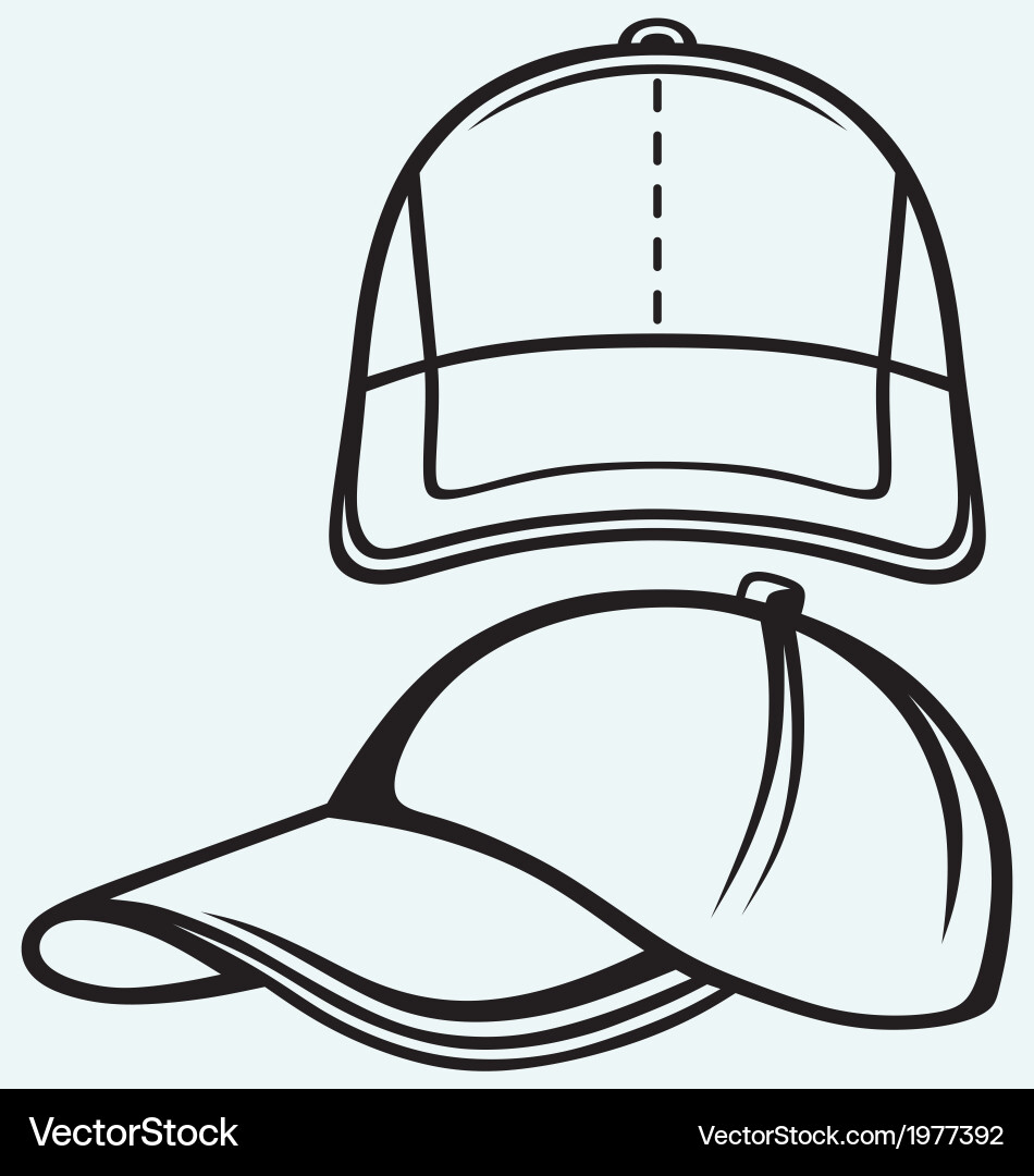 Isolated Baseball Cap Royalty Free Vector Image