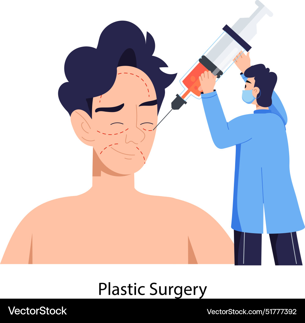 Plastic surgery Royalty Free Vector Image - VectorStock