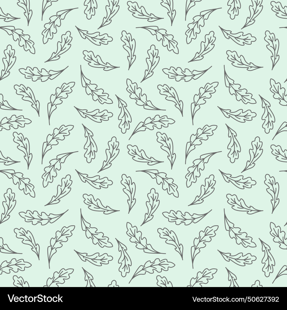 Seamless leaf pattern Royalty Free Vector Image