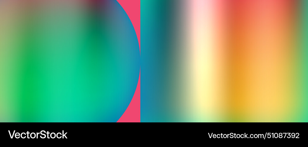 Vibrant artwork with magenta circle surrounded by Vector Image