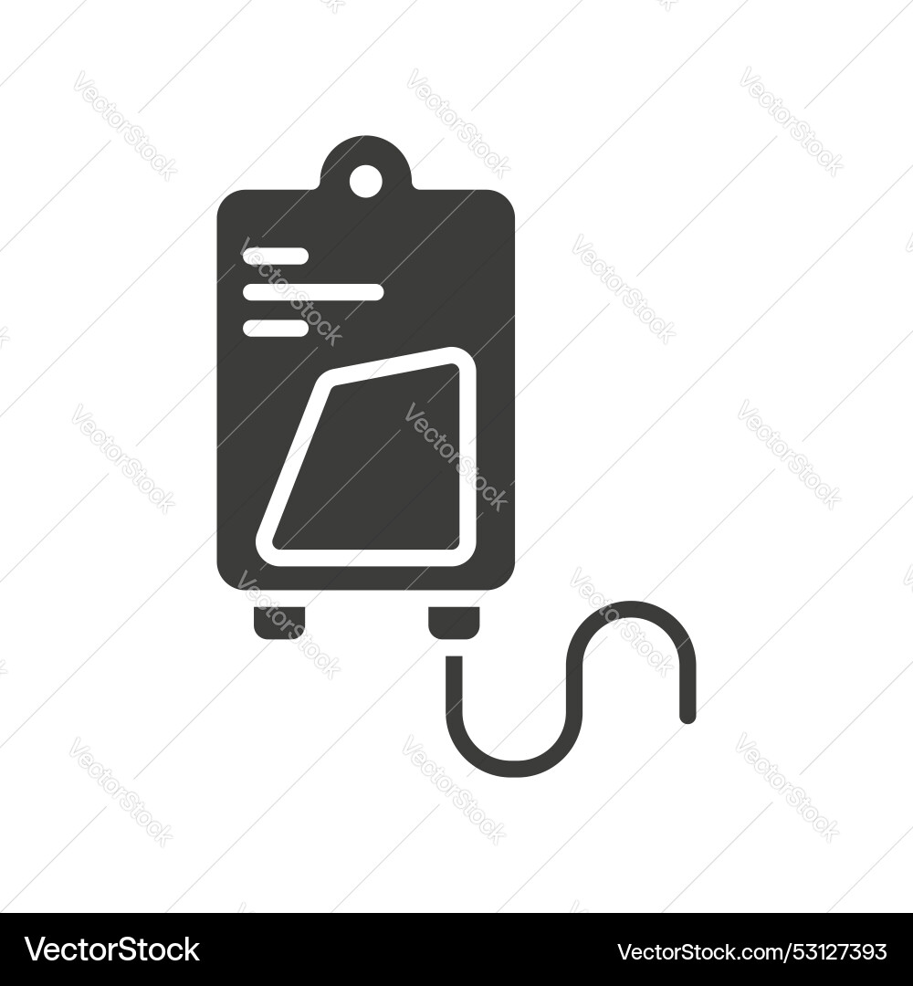 Intravenous line icon isolated on white background