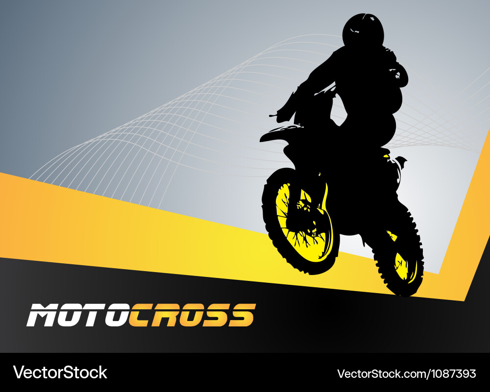 Motocross Racing Royalty Free Vector Image - VectorStock