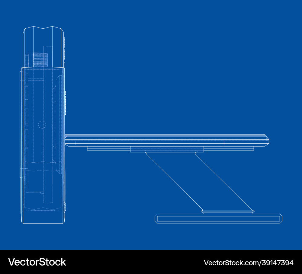 Ct scanner mri machine Royalty Free Vector Image