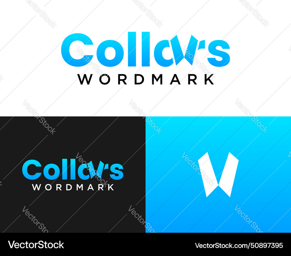 Collars logo Royalty Free Vector Image - VectorStock