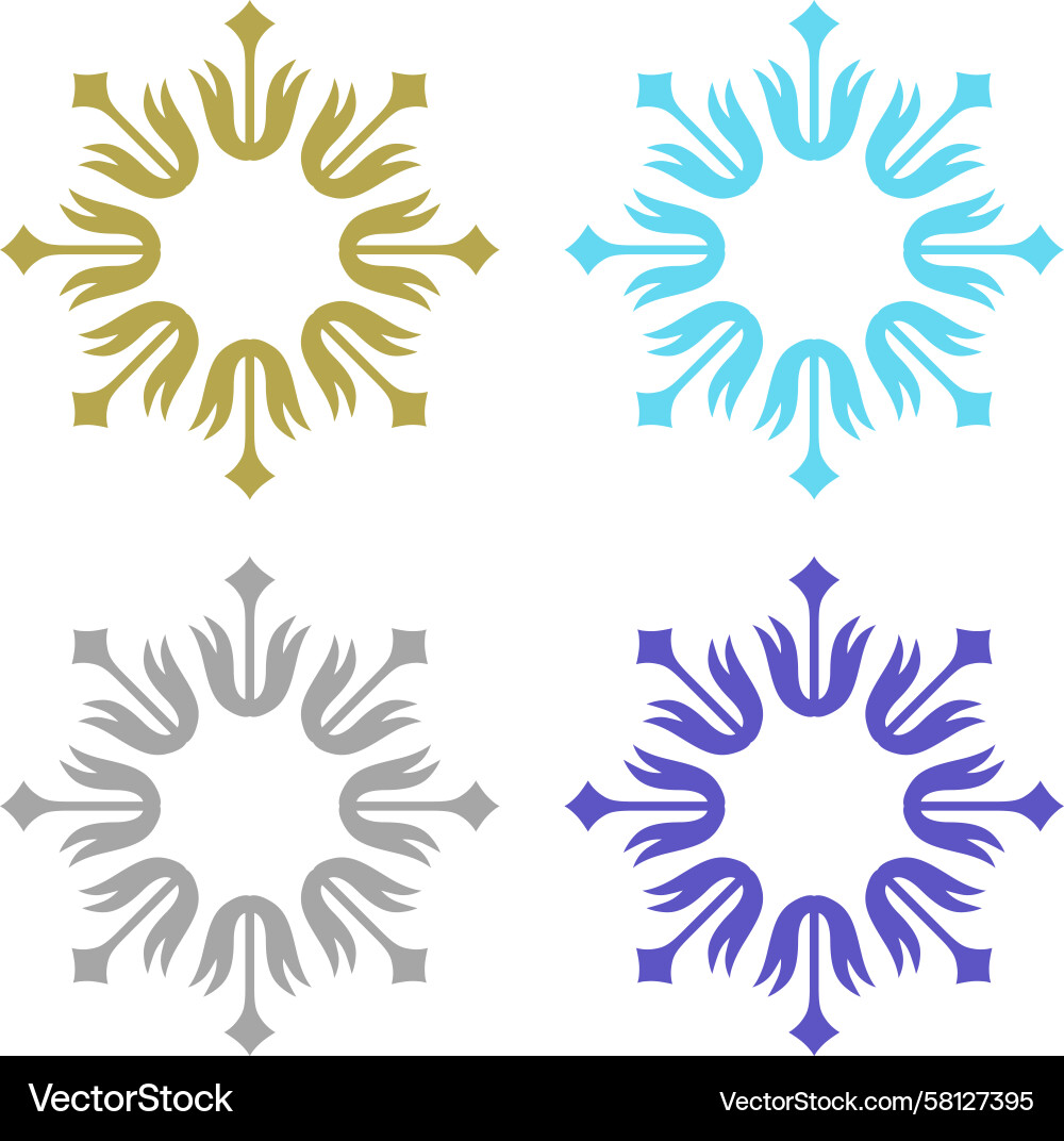 Serene Mandala Symbol Royalty Free Vector Image