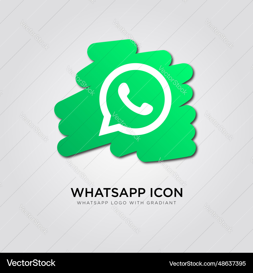 Whatsapp logo icon jpg jpeg eps button Royalty Free Vector
