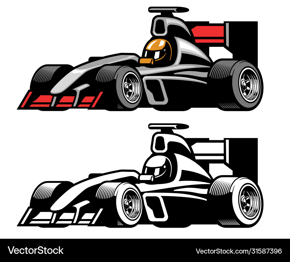 Racing formula car Royalty Free Vector Image - VectorStock
