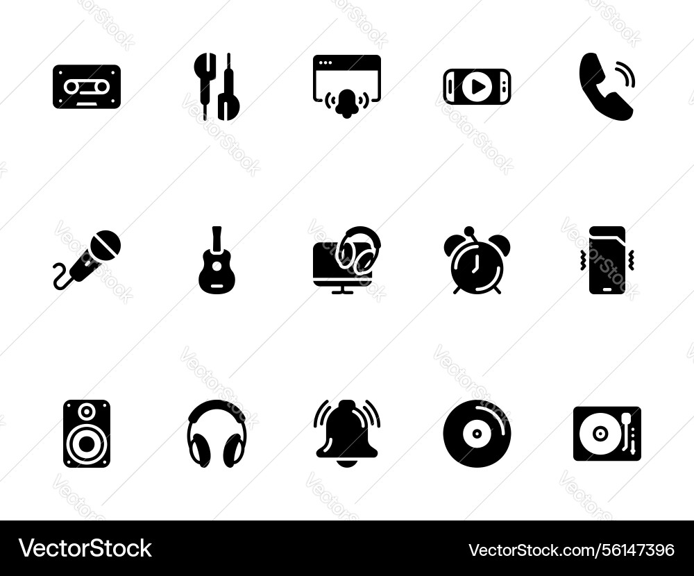 Simple icon on a theme audio and music storage Vector Image