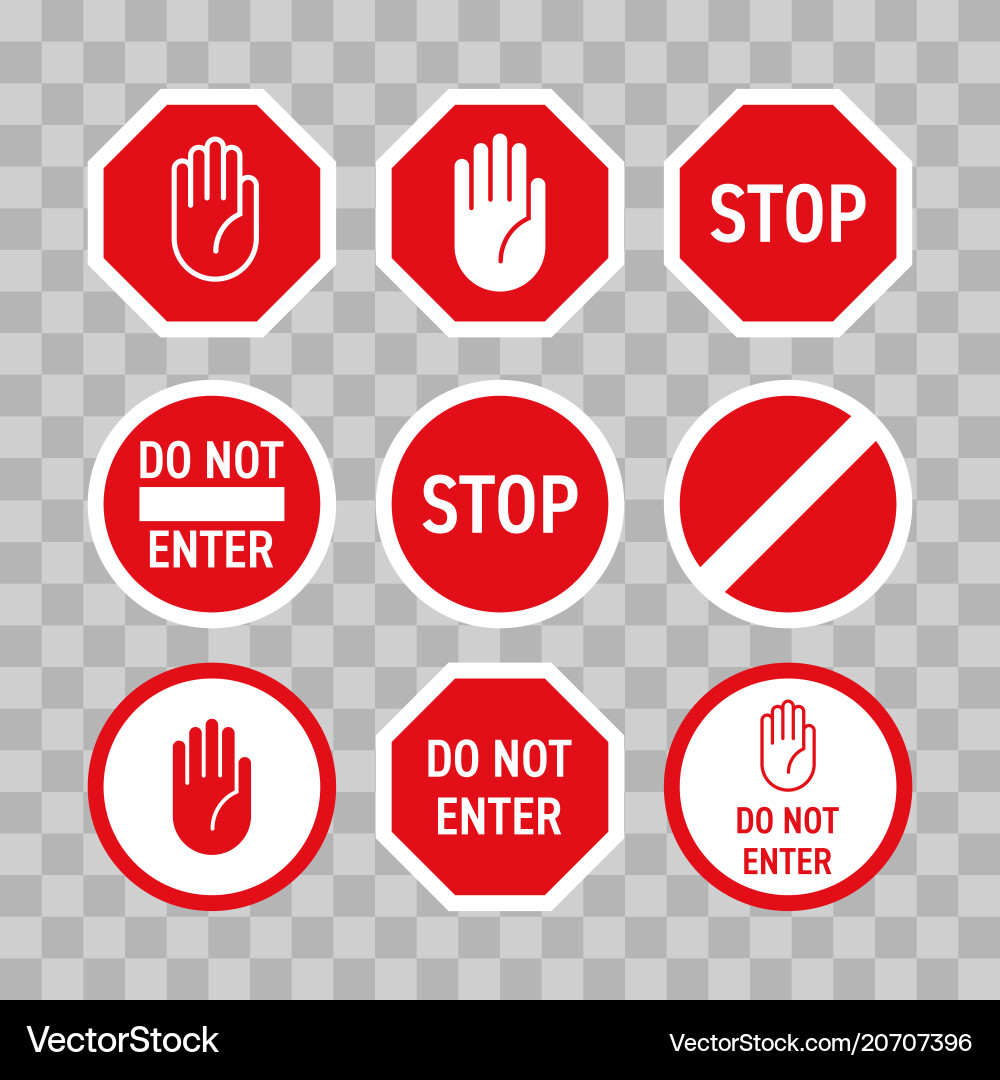 Forbid Sign Transparent Vector Images (over 380)