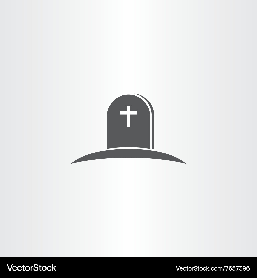 Tomb death icon symbol Royalty Free Vector Image