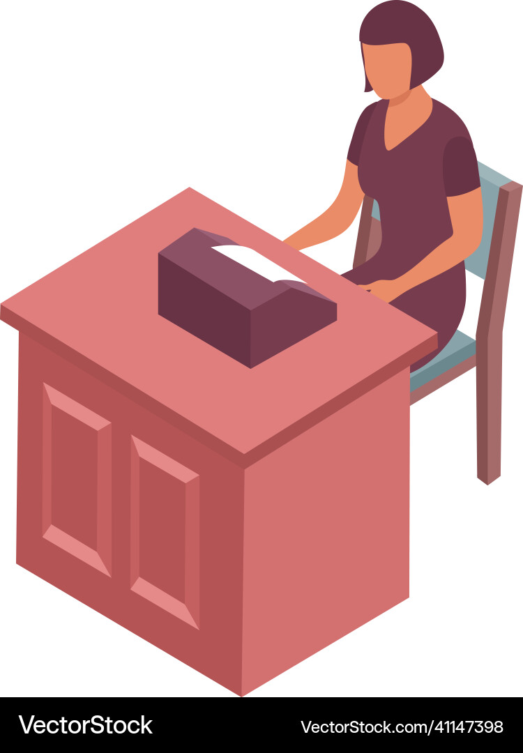 Court clerk icon Royalty Free Vector Image - VectorStock