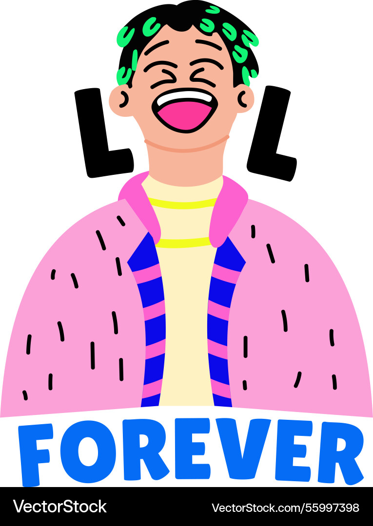 Giggling Royalty Free Vector Image - VectorStock