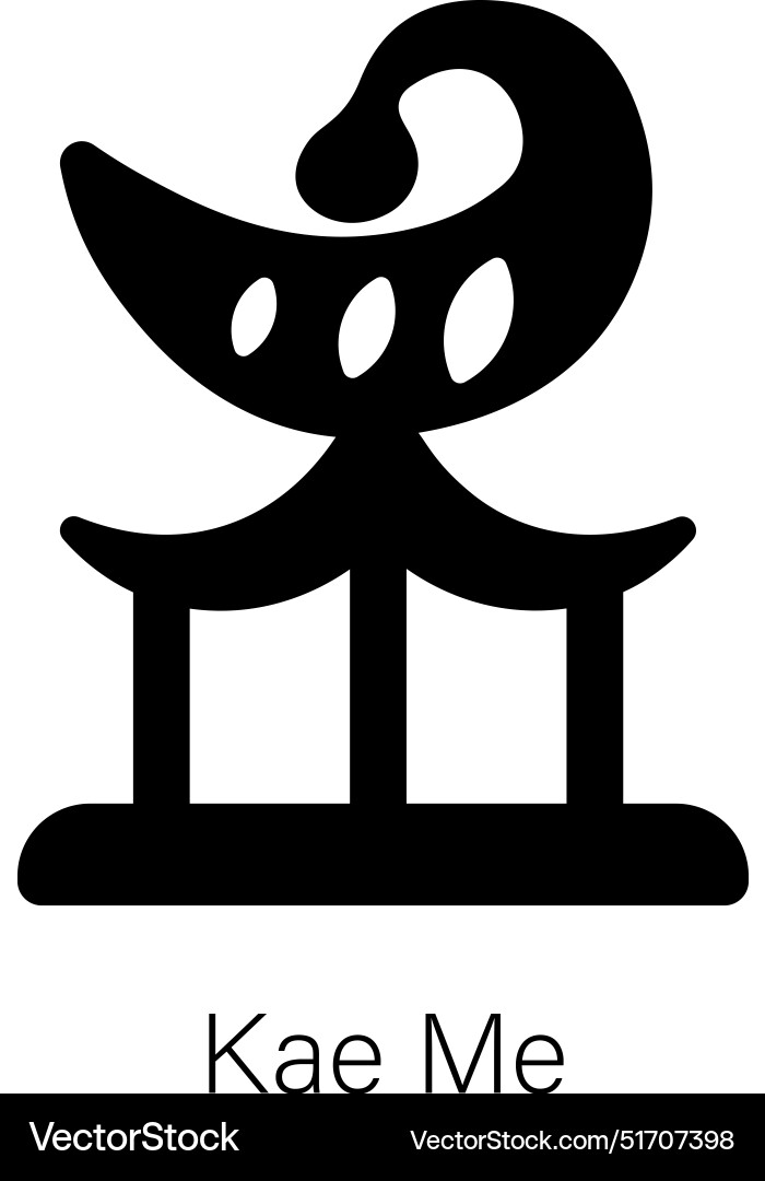 Kae me Royalty Free Vector Image - VectorStock