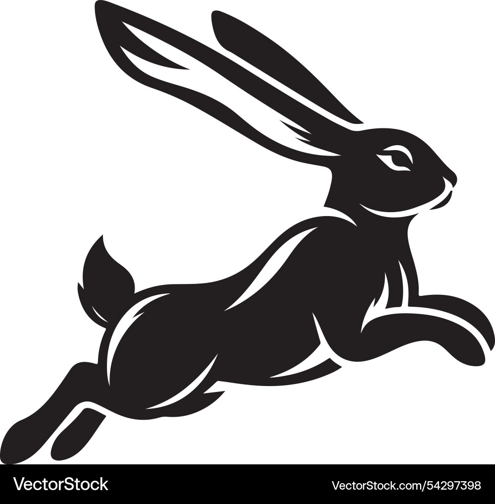 Simple and cute rabbit Royalty Free Vector Image