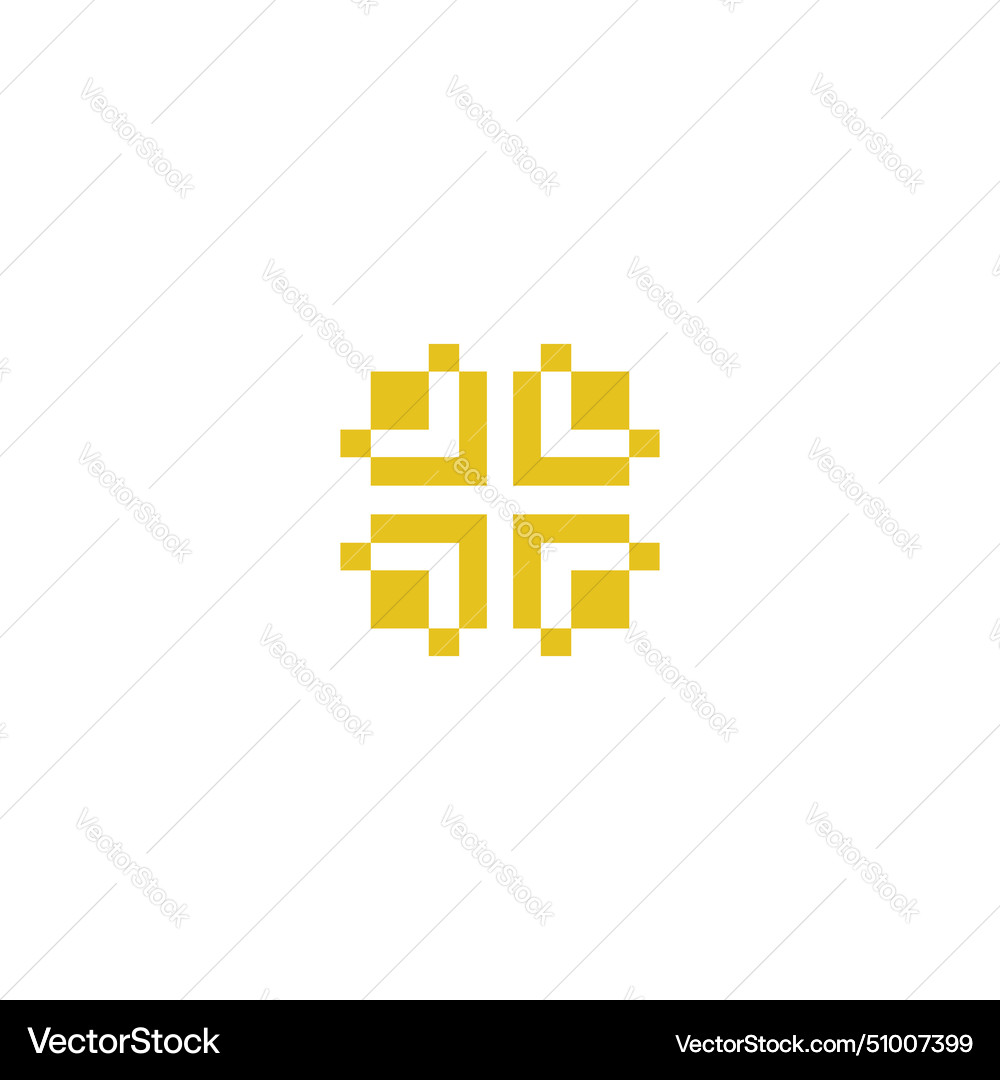 Square batik logo icon design Royalty Free Vector Image
