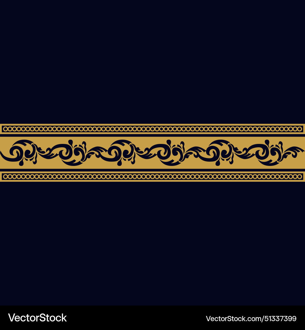 Vintage pattern border motif pilar design interior