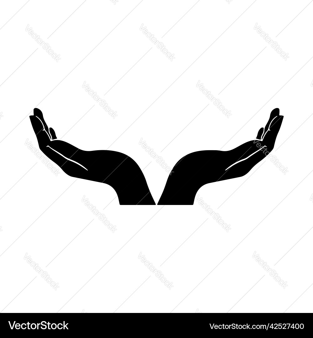 Raised Hands - Support & Hope Royalty Free Vector Image