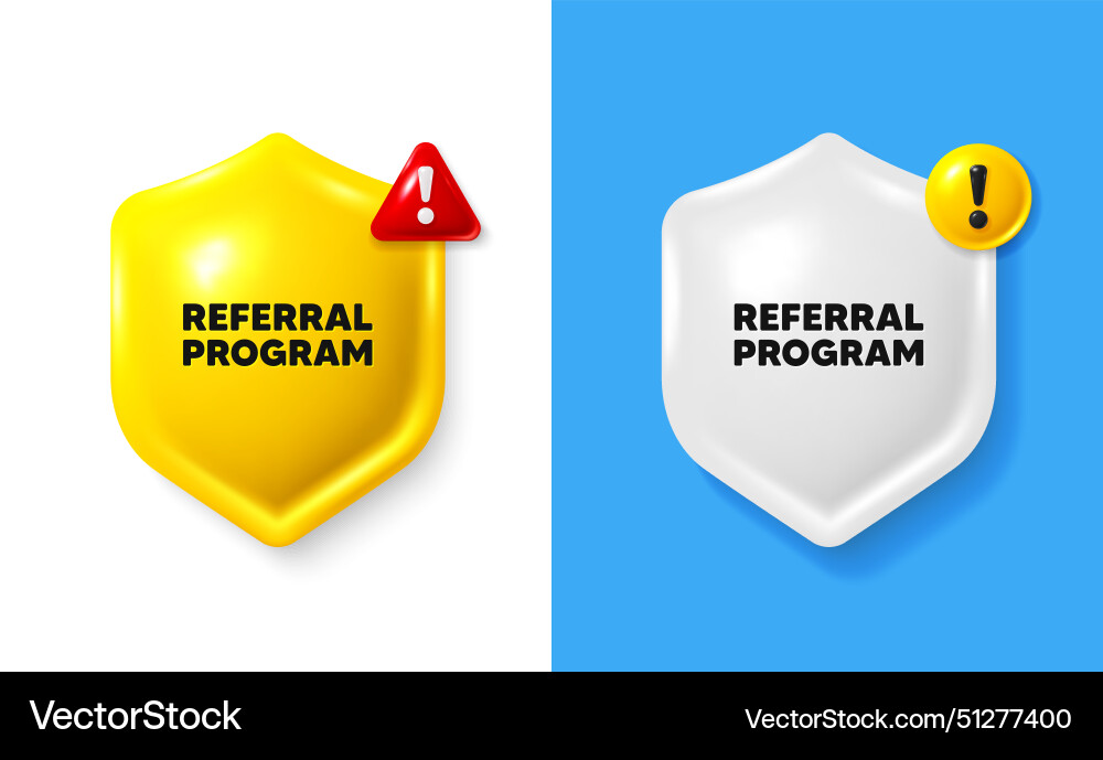 Referral program symbol refer a friend sign Vector Image