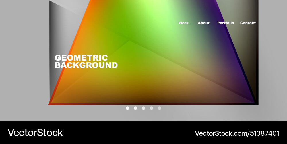 Colorful geometric background with a triangle Vector Image