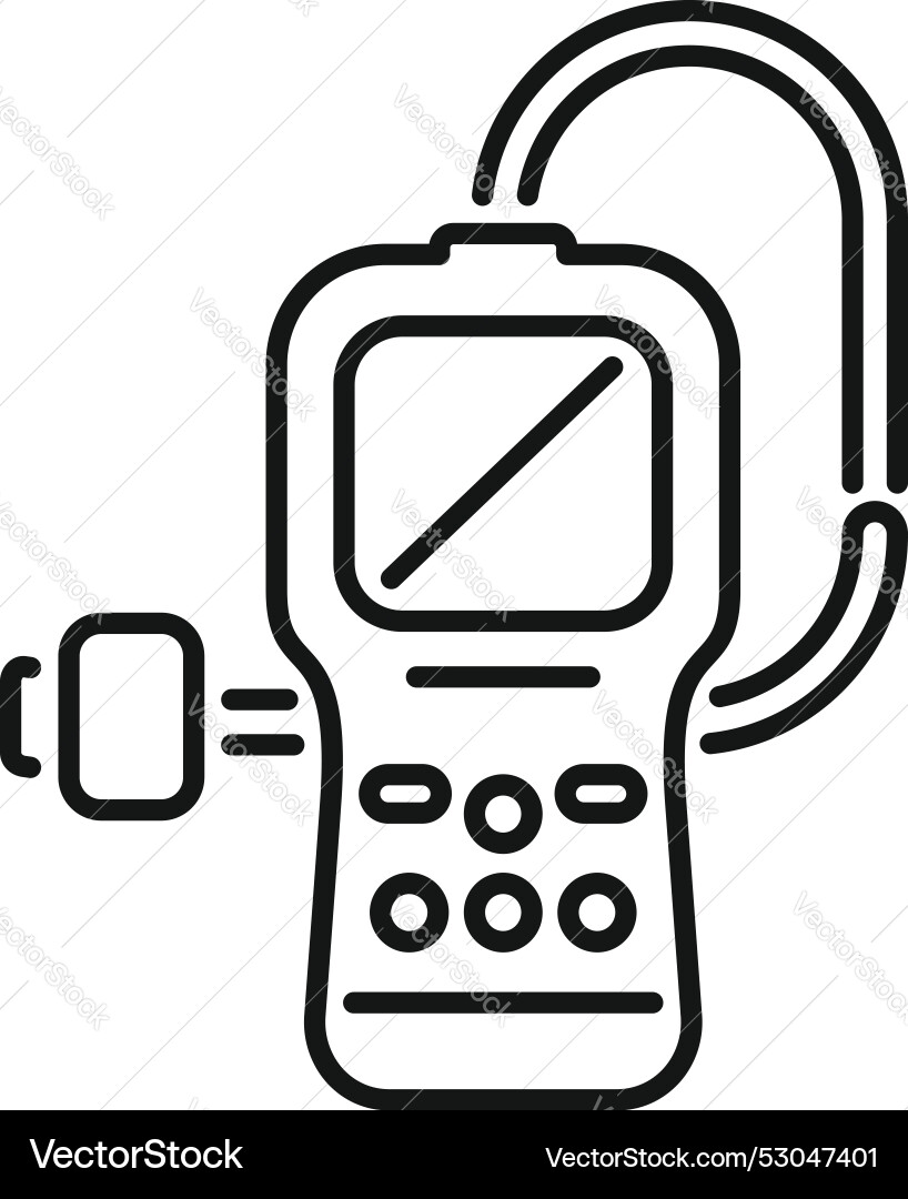 Digital clamp meter is measuring electricity Vector Image