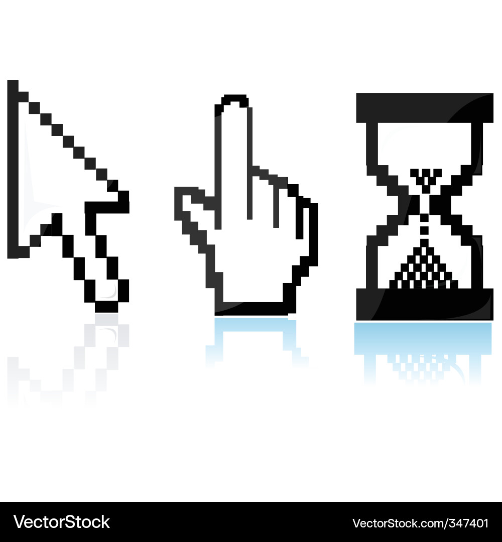 Mouse cursors Royalty Free Vector Image - VectorStock