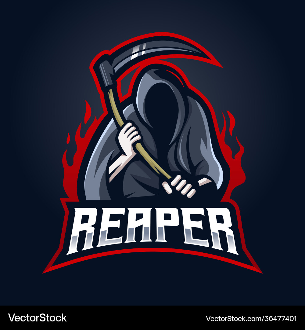 Reaper logo Royalty Free Vector Image - VectorStock