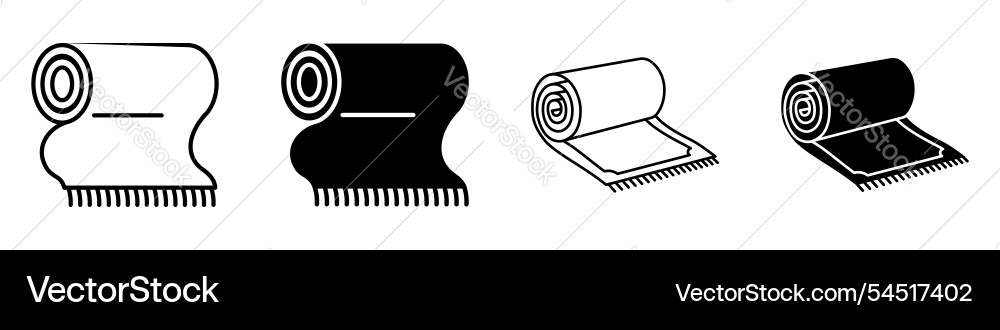 Carpet roll icon Royalty Free Vector Image - VectorStock