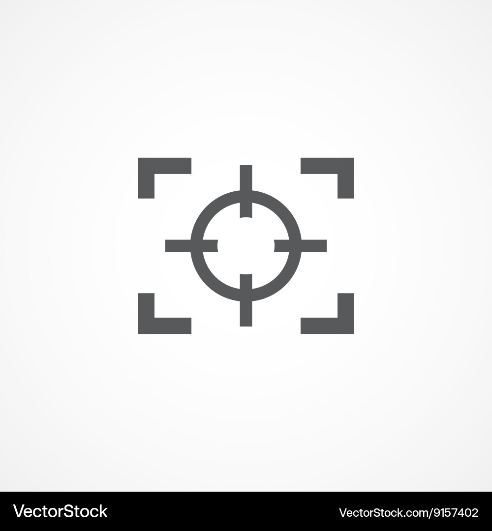 Circular Focus Mark Royalty Free Vector Image - VectorStock