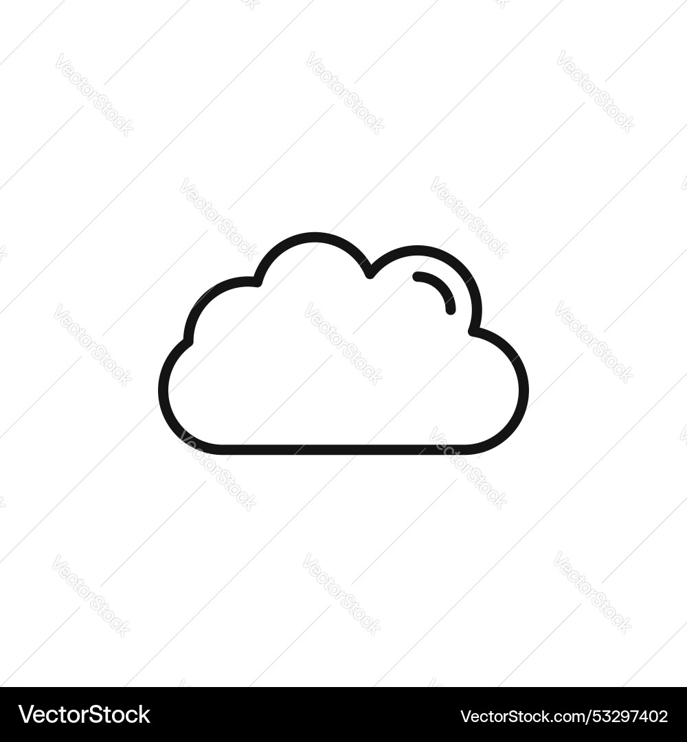 Clouds icon set cloudy weather symbol in black Vector Image Clouds icon set cloudy weather symbol in black Vector Image