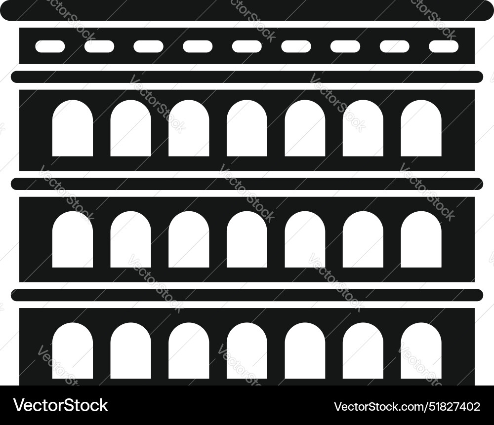 Colosseum building representing ancient roman Vector Image