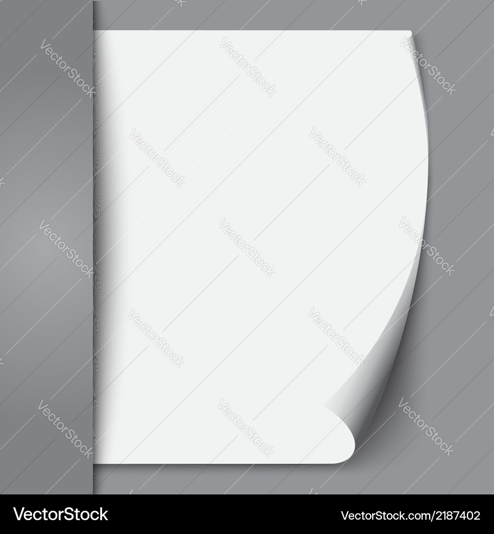 Empty paper sheet eps10 Royalty Free Vector Image